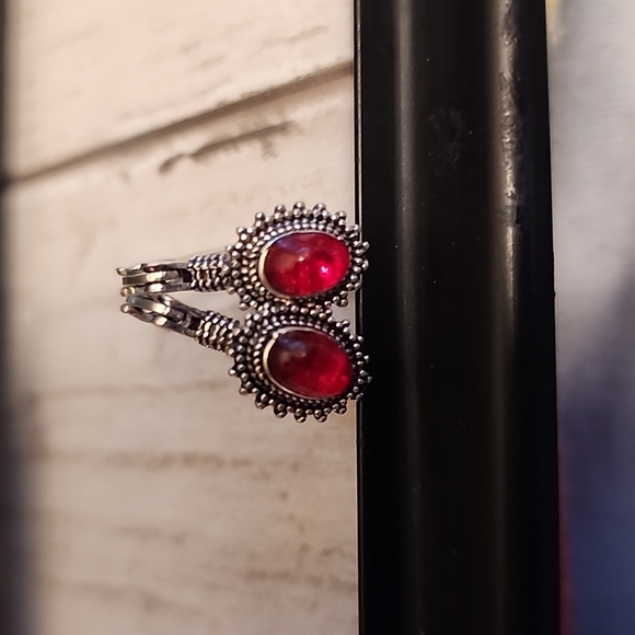 Fashion Jewelry | Jewelry | Mini Simulated Ruby Huggie Hoops | Poshmark